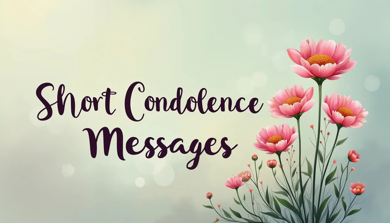 150 Short Condolence Messages to Show Your Sympathy - Occasion Talk